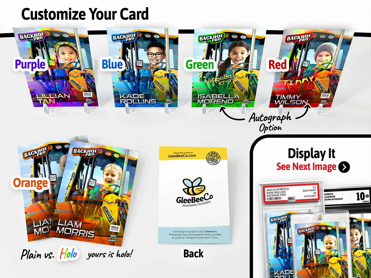 Custom Trading Cards: Upload Your Photo (Any Sport or Activity) – GleeBeeCo